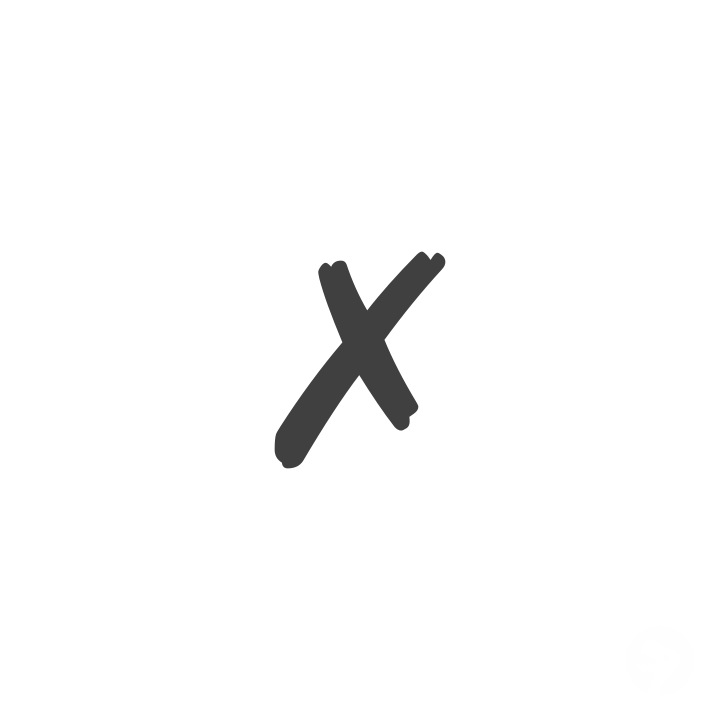Ballot X Symbol ( )