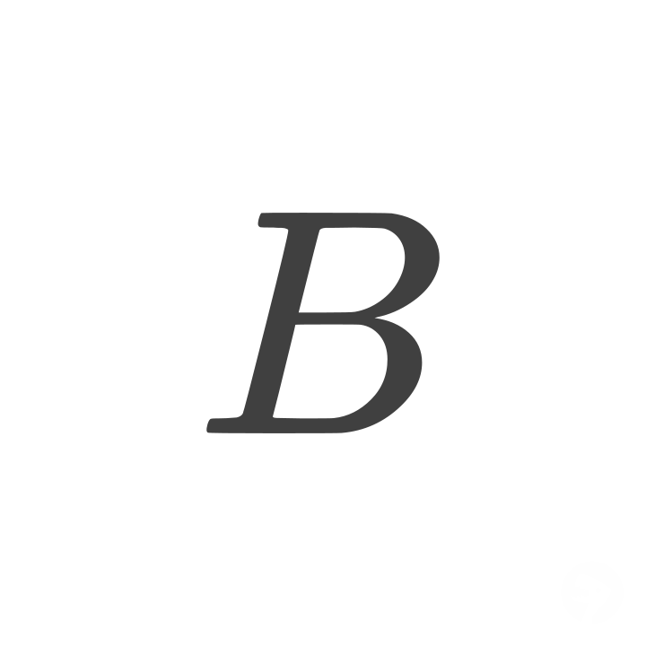 Capital B Symbol (B)