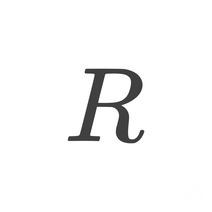 Capital R Symbol (R)