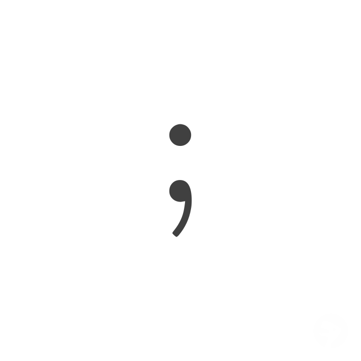 Semi Colon Symbol (;)